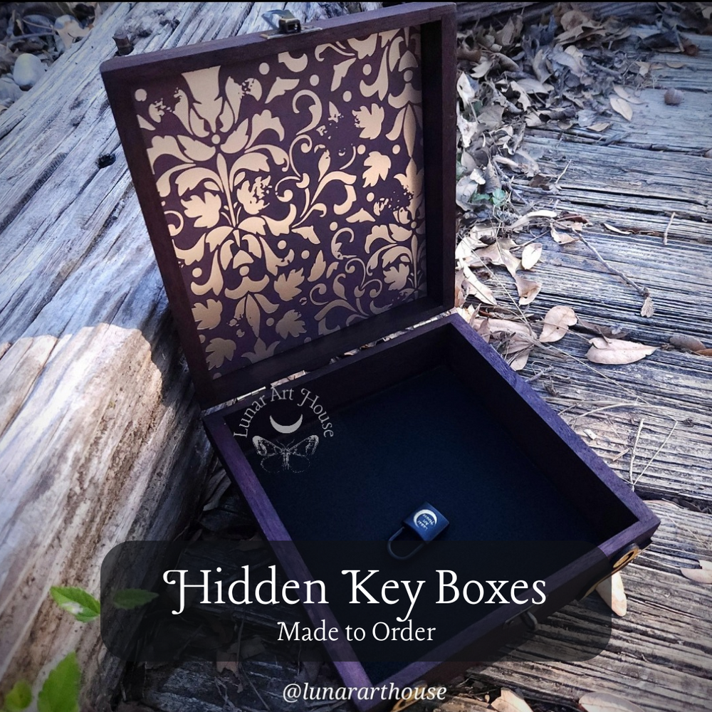 Lunar Art House Hidden Key Boxes and Art