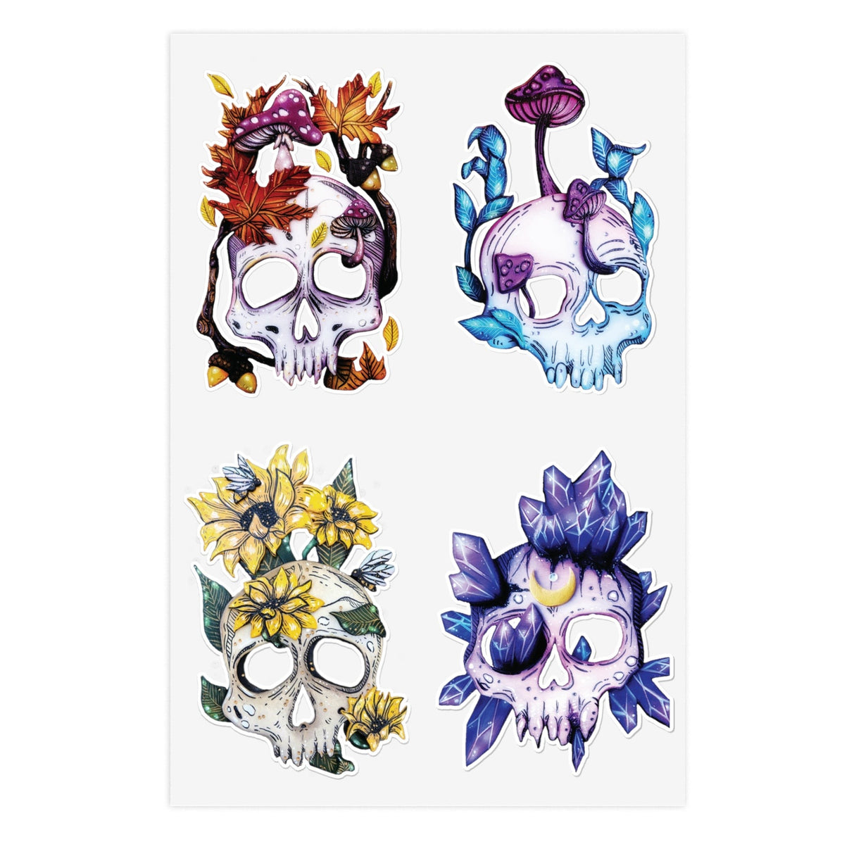 Skulls Sticker Sheet – Lunar Art House