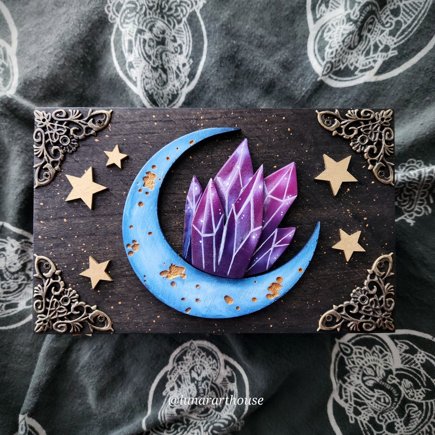 Crystal Moon Hidden Key Box – Lunar Art House