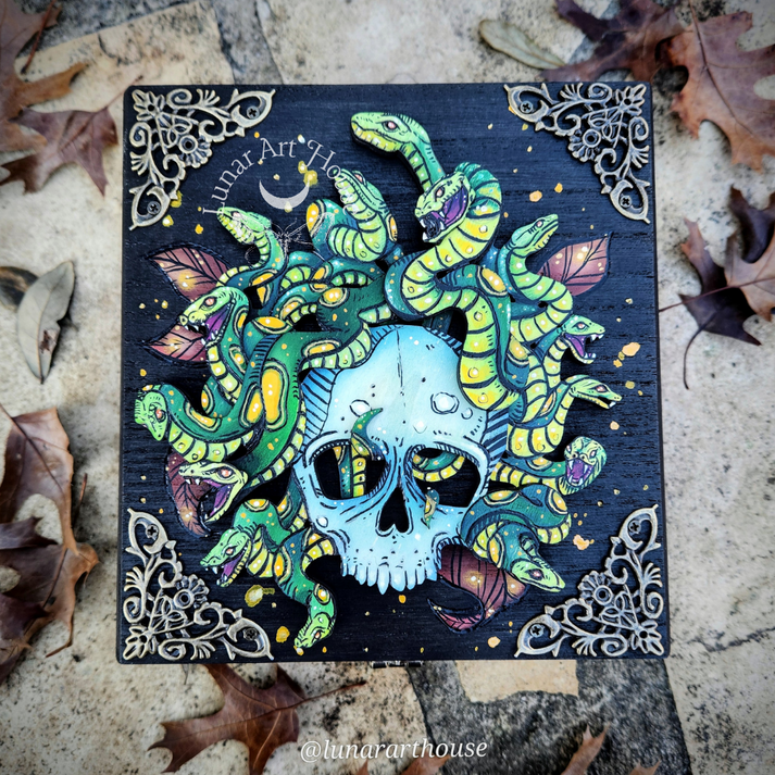 Medusa Skull Hidden Key Box™ – Lunar Art House