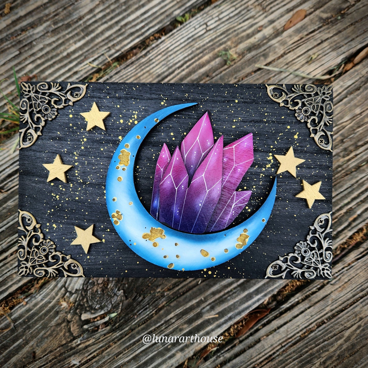 Crystal Moon Hidden Key Box™ – Lunar Art House