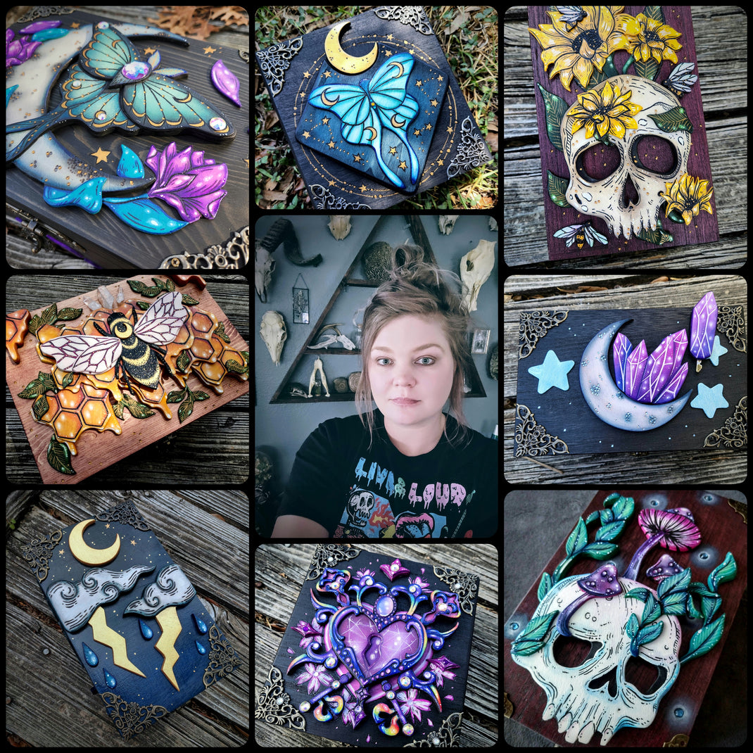 Lunar Art House Hidden Key Boxes and Art